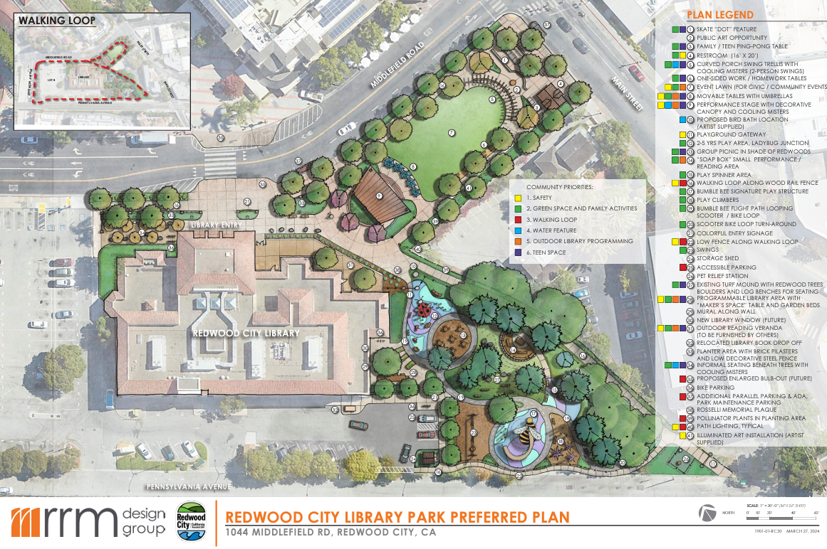 Redwood City parking-lots-to-parks project taking shape